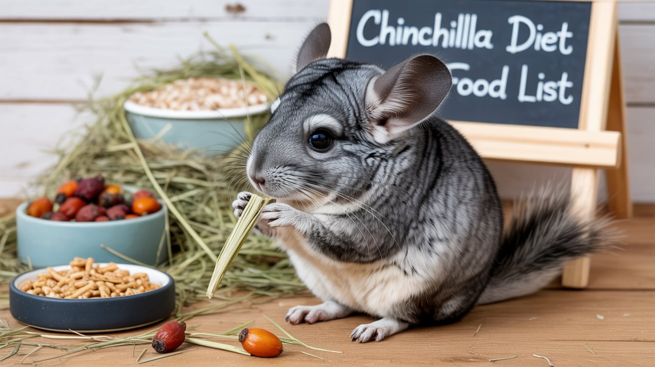 Chinchilla Diet Food List of What to Feed and Avoid